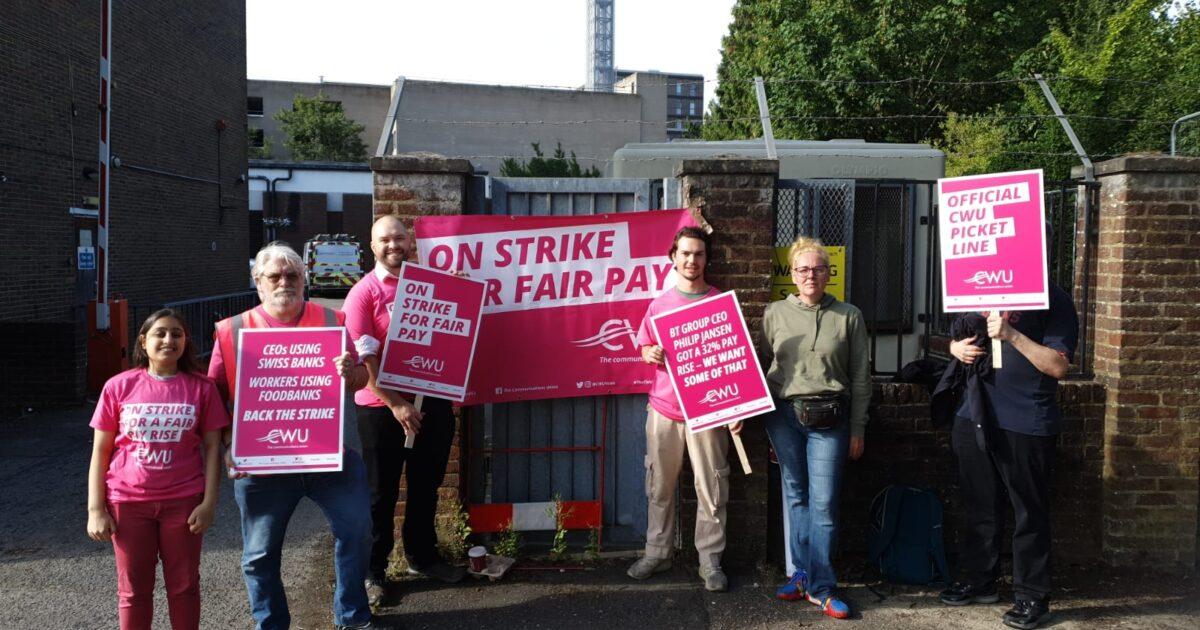 Crawley Labour members support CWU strike for fair wage rises - Crawley ...